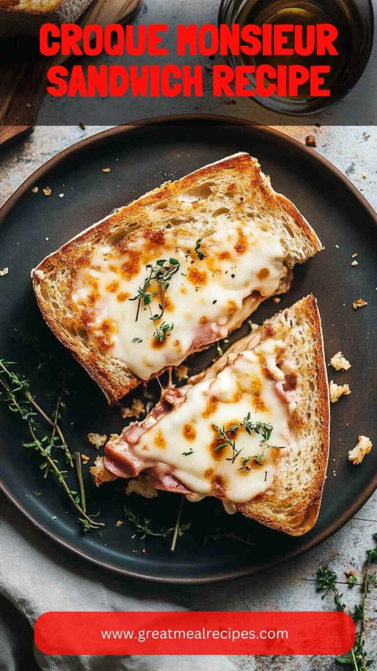 Croque Monsieur Sandwich Recipe - Great Meal Recipes