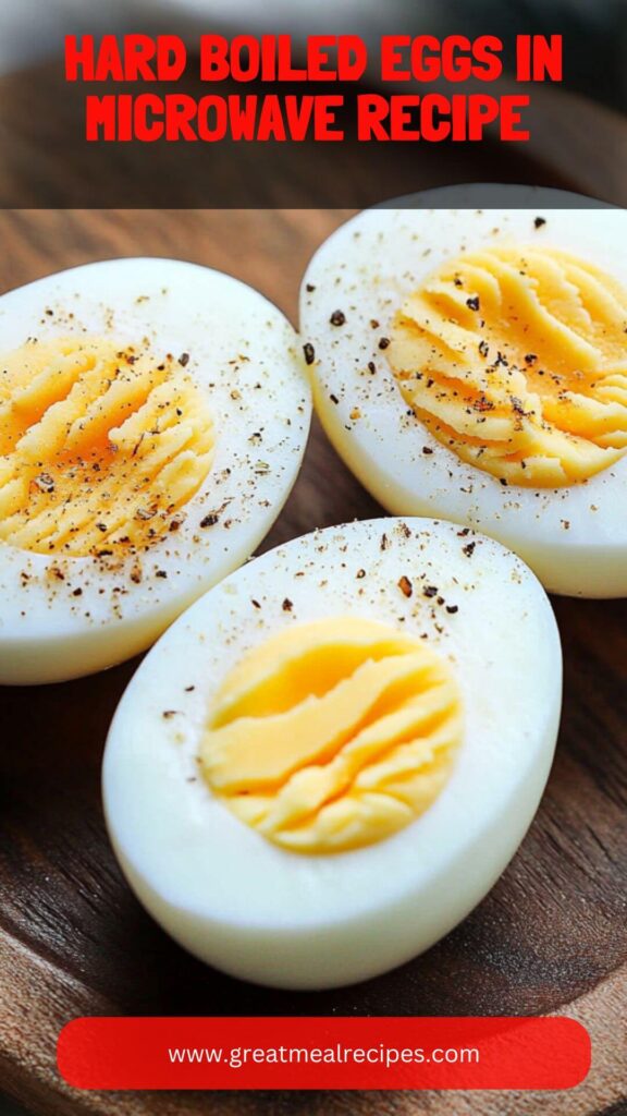 Hard Boiled Eggs in Microwave Recipe - Great Meal Recipes